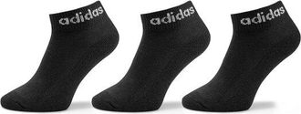 adidas Kurze Socken Linear Ankle Socks Cushioned Socks 3 Pairs IC1303 Schwarz