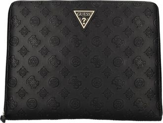 Guess Femme, Accessoires, Noir, Taille: ONE Size Sacoche porte-documents en similicuir