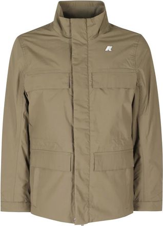 K-Way Veste Manuene Warm Micro Canvas - Homme - Vestes - Vert - Taille: S