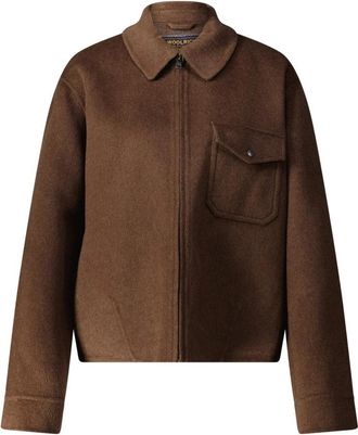 Woolrich Leichte Double-Wool-Jacke - - Jackets - Damen - Braun - S