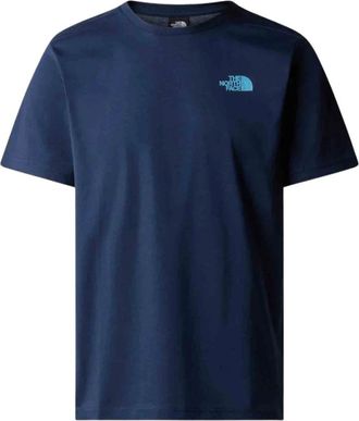 The North Face Homme, Tops, Bleu, Taille: L SS Box NSE Tee