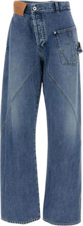 J.W.Anderson Homme, Jeans, Bleu, Taille: W32 Jeans de travail torsad&eacute;s
