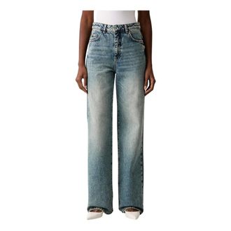 Patrizia Pepe High-waisted Gerades Jeans - - Jeans - Damen - Blau - W26