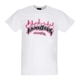 Thrasher Homme, Tops, Blanc, Taille: XL Tee-Shirt Homme Airbrush Blanc