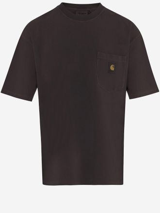 Carhartt Work in Progress Mens T-Shirt Cotton Dark Brown T-Shirts And Polos