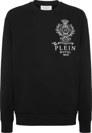 Philipp Plein Fleece Round Neck Sweatshirt Plein Hotel