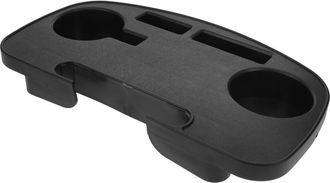 DOITOOL Praktisches Getränketablett Für Liegesessel Langlebiger Kunststoff Becherhalter Für Garten- Lounge Und Klappstühle Glatte Oberfläche Mit Rille Für Han