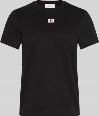 Calvin Klein Jeans Regular Fit T-Shirt aus reiner Baumwolle