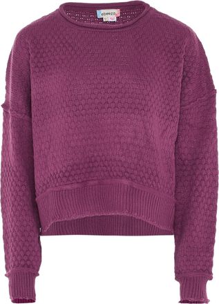 Mymo Pullover Frauen LILA WOLLWEISS
