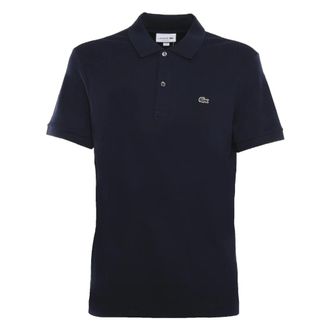 Lacoste Homme, Tops, Bleu, Taille: 3XL Polo Bleu avec Logo Crocodile