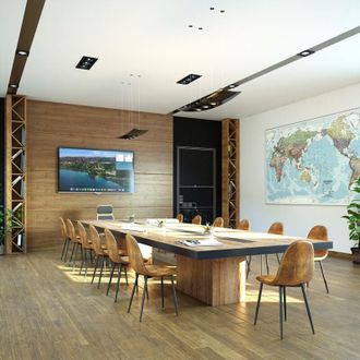 Urban Meuble Urban Meuble - Lot de 16 chaises marron vintage scandinave Restaurants Salles de conférence Grands événements