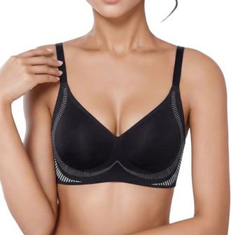 Generic Soutien Gorge Invisible Soutien Gorge sans Armature Brassiere Femme sans Armature De Classique sans Trace Confort &Eacute;t&eacute; Fin Push Up Bonnet Fixant Sport 