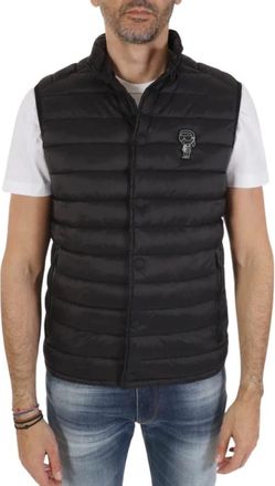 Karl Lagerfeld Homme, Vestes, Noir, Taille: 2XL Quilted Vest