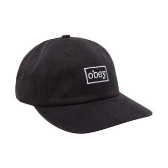 Obey Homme, Accessoires, Noir, Taille: ONE Size Outline 6 Panel Snapback