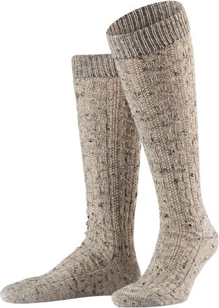 Lusana Lusana Trachten-Kniestr&uuml;mpfe beige