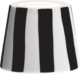 Zafferano Poldina Cover, Handverzierte Keramik Tischlampenabdeckung, Abdeckung kompatibel mit Poldina Lampen, Hergestellt in Italien, Ø13 x 10 cm, Farbe Weiß - 