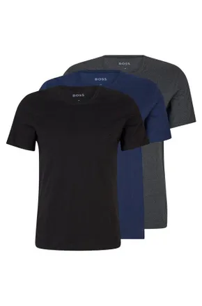 BOSS T-Shirt Rundhals BOSS ONE (Packung, 3-tlg., 3er-Pack) mit dezentem BOSS Logo-Print