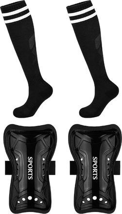 Generic Fu&szlig;ball-Schienbeinschoner, bequeme Fu&szlig;ball-Fu&szlig;polster mit Socken, Schienbeinschoner, Wadenschutz, Fu&szlig;ballausr&uuml;stung f&uuml;r verbesserten Schutz, Sportspie