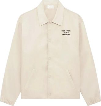 Dr&ocirc;le de Monsieur Homme, Vestes, Beige, Taille: M Slogan Jacket