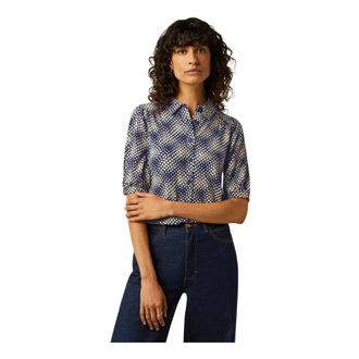 King Louie Femme, Blouses et Chemises, Bleu, Taille: 40 FR Bottes