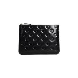 Comme Des Gar&ccedil;ons Polka Dots Embossed Wallet - Femme - Accessoires - Noir - Taille: ONE Size