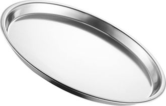 Cabilock Obstteller Edelstahl Teller Speiseteller Salatteller Dessertteller Snackteller Obstteller Servierplatte Steakteller Servierteller Geschirr für Zuhause