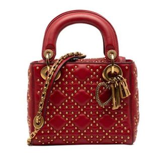 Dior Pre-owned Lady Satchel - - Pre-owned - Damen - Rot - ONE SIZE