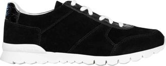 Kiton Homme, Chaussures, Noir, Taille: 45 EU Baskets en daim et cuir de crocodile