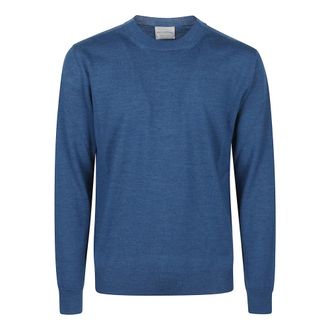 Ballantyne Casual Rundhals Pullover - - Knitwear - Herren - Blau - M