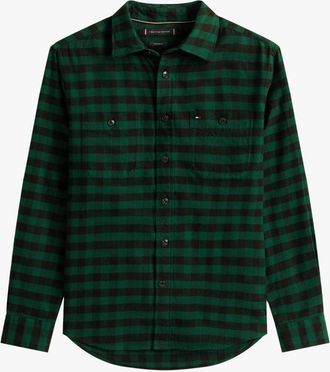Tommy Hilfiger Chemise &agrave; carreaux en coton