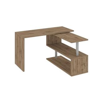 Dmora Schreibtisch Candido, Eck-PC-Schreibtisch, Mehrzweck-B&uuml;rotisch, platzsparender Schreibtisch mit Mehreren Positionen, 100% Made in Italy, 120 x 50 x 75