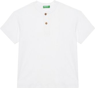 Benetton United Colors Of Benetton T-Shirt 3F4JC10NN Weiß Regular Fit