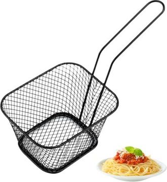 Generic Panier de friteuse en acier inoxydable avec poign&eacute;e - Ustensiles de cuisine pour soupe, nouilles, pique-nique, camping, barbecue