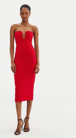 Pinko Coctailkleid 105021 A2GS Rot Regular Fit