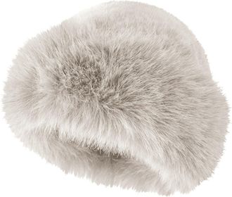 Generic Russische Fellm&uuml;tze Damen Pl&uuml;sch Russen M&uuml;tze Pelzm&uuml;tze Elegant Flauschige Kosakenm&uuml;tze Russische M&uuml;tze Modische Winddicht Russenm&uuml;tze Fellm&uuml;tze Kunst