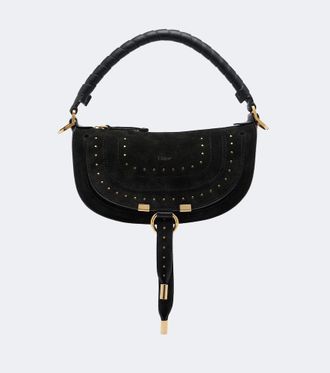 Chlo&eacute; Chlo&eacute; Sac port&eacute; &eacute;paule Marcie Small en daim &agrave; clous