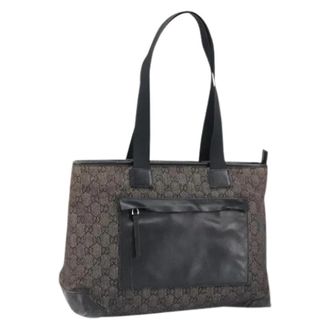 Gucci Pre-owned Canvas Tote Bag - - Pre-owned - Damen - Schwarzk - ONE SIZE