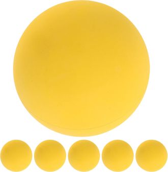 Supvox 6 St&uuml;ck Squashb&auml;lle aus Gummi Kleine Weiche Reaktionsb&auml;lle f&uuml;r Training und Spielplatz Gelbe H&uuml;pfb&auml;lle f&uuml;r Erwachsene