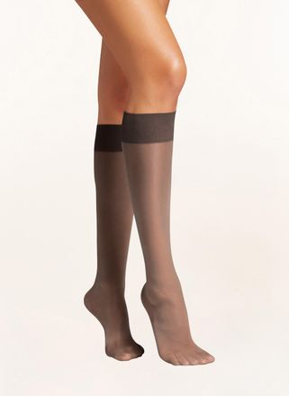 Wolford Fein-Kniestr&uuml;mpfe Satin Touch schwarz