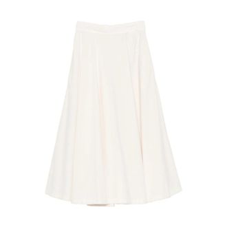 White Sand Baumwoll-Maxirock - - Skirts - Damen - Wei&szlig; - XS