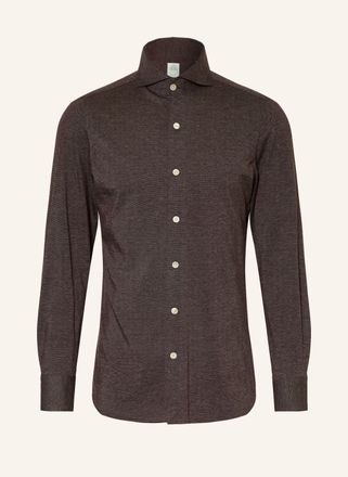 Finamore Finamore 1925 Hemd Toronto Sergio Slim Fit braun