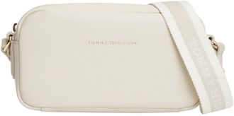 Tommy Hilfiger Damen Th Essential Camera Bag Aw0aw18370 Crossover, BEIGE (Soft Cream)