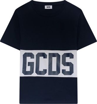 GCDS Gcds, Homme, Tops, Bleu, Taille: XS T-shirt imprim&eacute; logo