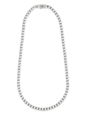 Emanuele Bicocchi collier à logo gravé - Argent