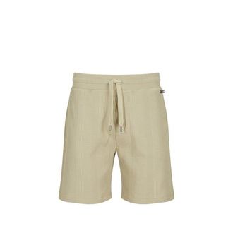 HUGO BOSS Short en coton piqu&eacute; m&eacute;lang&eacute;