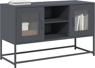 vidaXL Meuble tv anthracite 100,5x39x60,5 cm acier Vidaxl