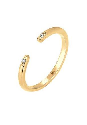 Elli Bague - Plaqué or - Cristal - T54 - 0601850317_54