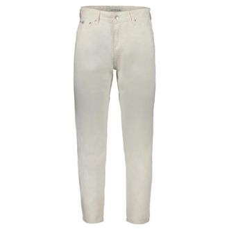 Calvin Klein Wei&szlig;e Baumwoll-Dad-Jeans mit Logo - - Jeans - Herren - Beige - W29