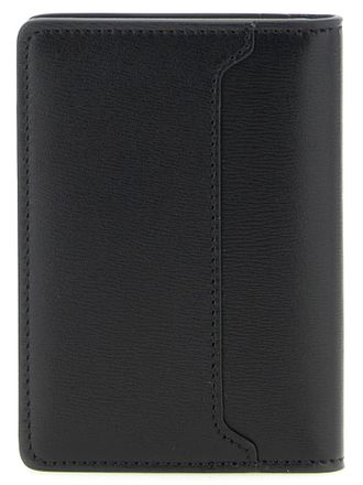 Fendi Calf Leather with Metal FF Logo Card Case - Black