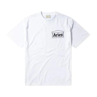 Aries Temple S/S Tee - - Tops - Herren - Wei&szlig; - L